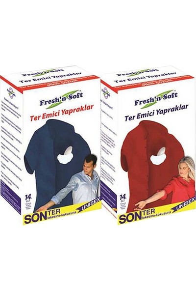 Fresh'n Soft Koltuk Altı Tek Kullanımlık Ter Önleyici Emici Yapraklar Iki Kutu -28 Adet