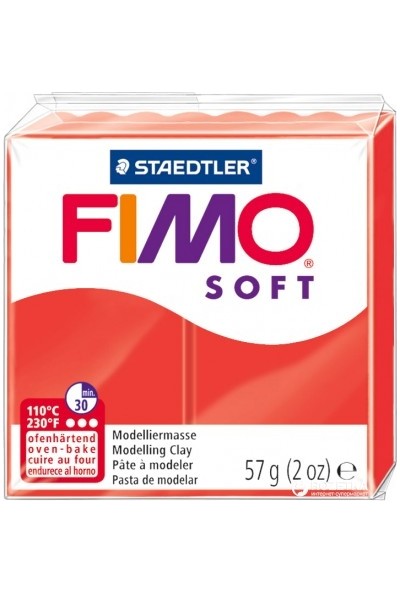 Staedtler Fimo Soft Polimer Kil 57 Gr. 24 Indıan Red Staedtler Fimo Soft Polimer Kil 57 Gr. 24 Indıan Red