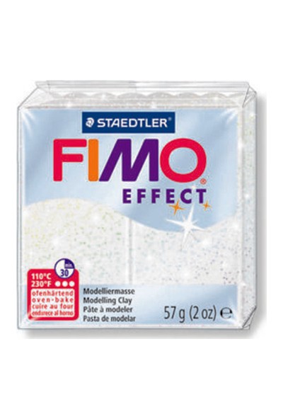 Staedtler Fimo Effect Polimer Kil 57 Gr. 052 Glitter White (Simli Beyaz) Staedtler Fimo Effect Polimer Kil 57 Gr. 052 Glitter White (Simli Beyaz)