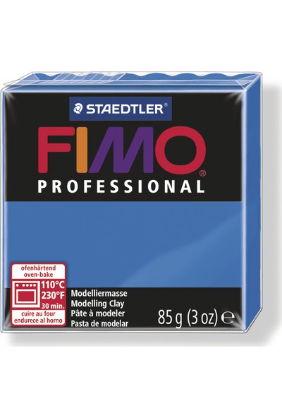 Staedtler Fimo Professional Polimer Kil 85 Gr. 300 Saf Mavi Staedtler Fimo Professional Polimer Kil 85 Gr. 300 Saf Mavi