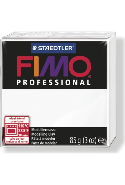 Staedtler Fimo Professional Polimer Kil 85 Gr. 0 Beyaz Staedtler Fimo Professional Polimer Kil 85 Gr. 0 Beyaz