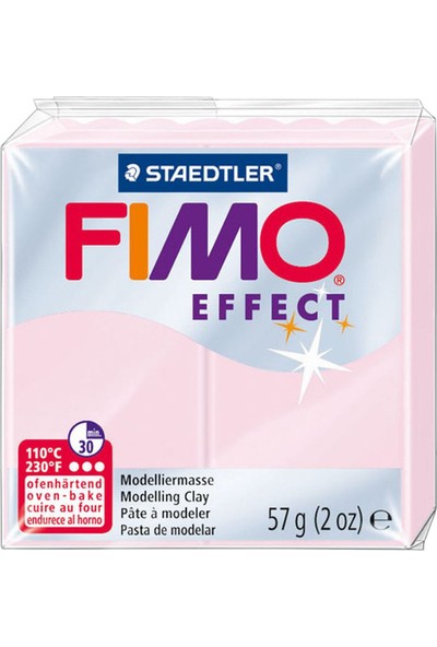 Staedtler Fimo Effect Polimer Kil 57 Gr. 206 Rose Quartz (Mücevher Renkleri) Staedtler Fimo Effect Polimer Kil 57 Gr. 206 Rose Quartz (Mücevher Renkleri)