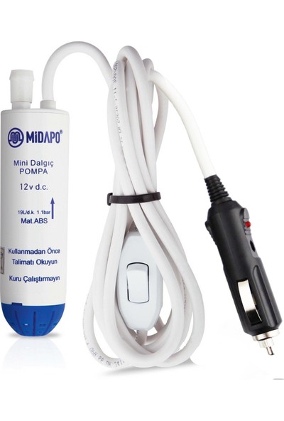Midapo 12 V Çakmaklı Küçük Dalgıç Pompa Midapo 12 V Çakmaklı Küçük Dalgıç Pompa