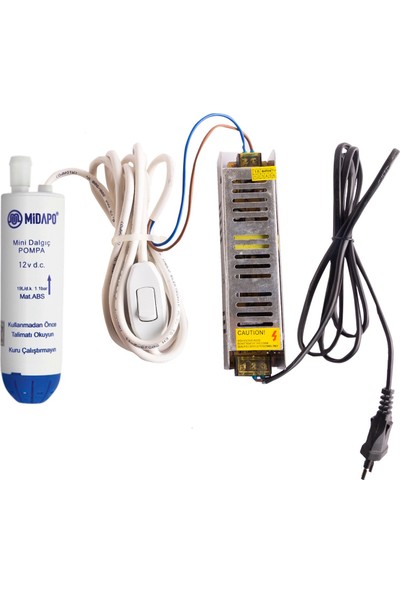 Midapo Mini Dalgıç Pompa 12-220V Midapo Mini Dalgıç Pompa 12-220V