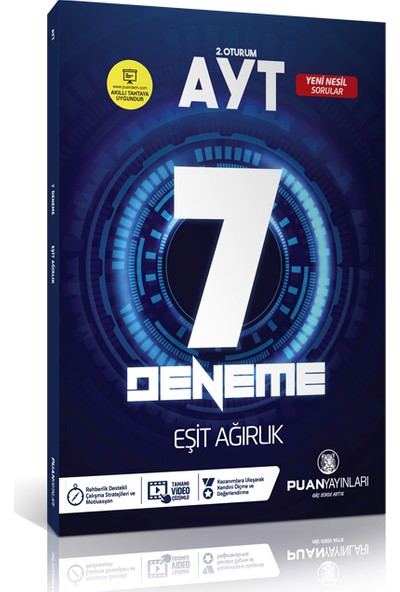 Puan Yayınları AYT Eşit Ağırlık Video Çözümlü 7 Deneme Puan Yayınları AYT Eşit Ağırlık Video Çözümlü 7 Deneme
