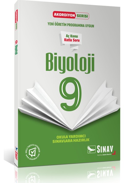 Sınav Yayınları 9. Sınıf Biyoloji Akordiyon Kitap