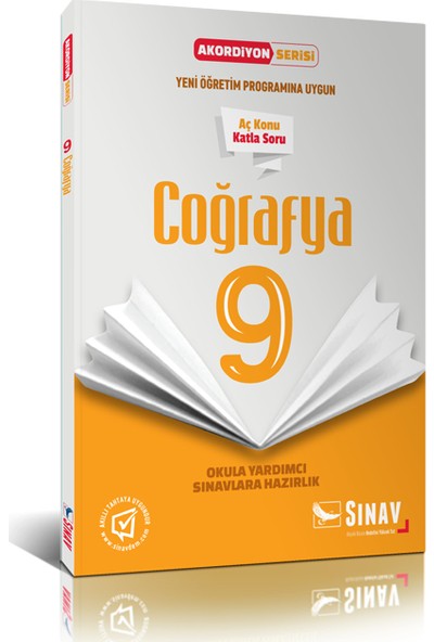 Sınav Yayınları 9. Sınıf Coğrafya Akordiyon Kitap