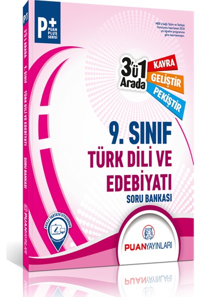 Puan Yayınları 9. Sınıf Türk Dili ve Edebiyatı 3'ü 1 Arada Soru Bankası