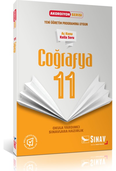 Sınav Yayınları 11. Sınıf Coğrafya Akordiyon Kitap