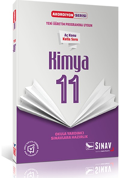 Sınav Yayınları 11. Sınıf Kimya Akordiyon Kitap Sınav Yayınları 11. Sınıf Kimya Akordiyon Kitap