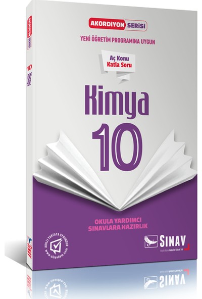 Sınav Yayınları 10. Sınıf Kimya Akordiyon Kitap