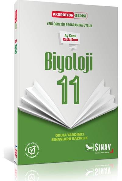 Sınav Yayınları 11. Sınıf Biyoloji Akordiyon Kitap