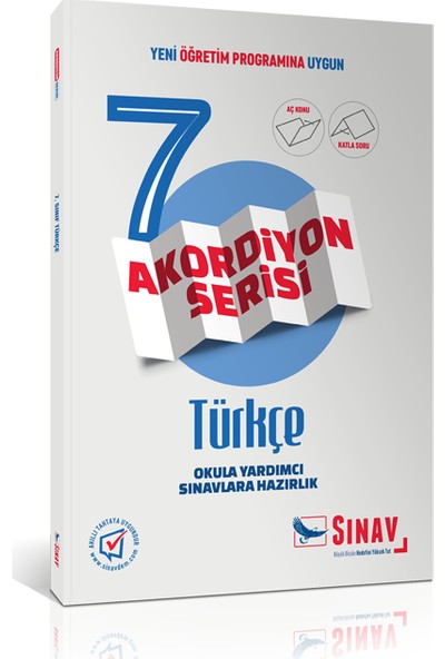 Sınav Yayınları 7. Sınıf Türkçe Akordiyon Kitap