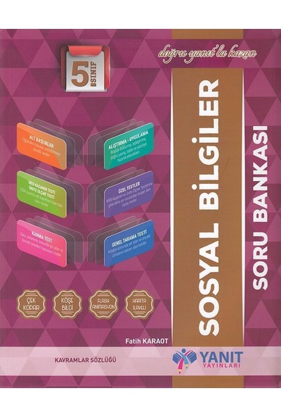 Yanıt Yayınları 5.Sınıf Sosyal Bilgiler Soru Bankası - Fatih Karaot