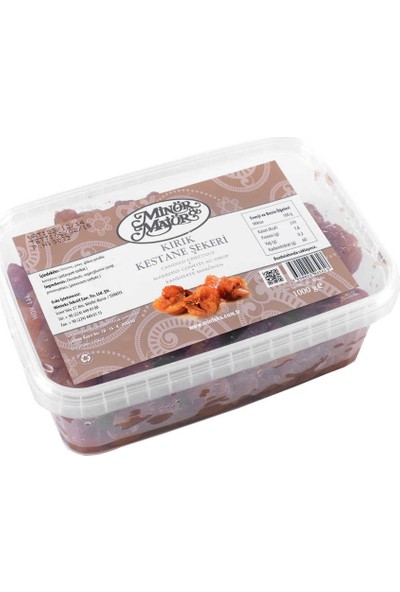 Minteks M-M 1000 Gr Kırık Kestane Şekeri Minteks M-M 1000 Gr Kırık Kestane Şekeri