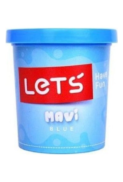 Lets Tek Renk Oyun Hamuru Mavi 150Gr Lets Tek Renk Oyun Hamuru Mavi 150Gr