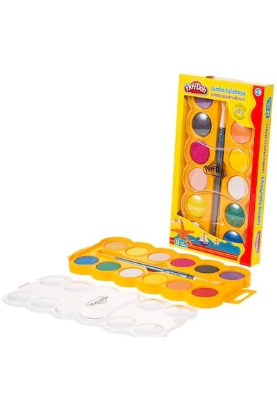 Play-Doh 12'Li Jumbo Sulu Boya Seti 30 Mm. (12 Renk Suluboya) Play-Doh 12'Li Jumbo Sulu Boya Seti 30 Mm. (12 Renk Suluboya)