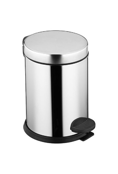 Pedallı Metal Çöp Kovası 5 Lt