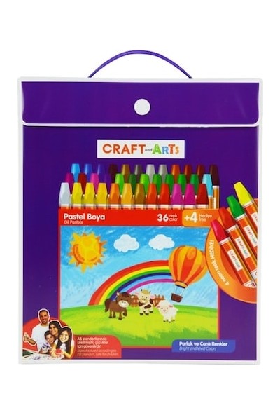 Craft And Arts Pastel Boya 36+4'Lü Çanta Craft And Arts Pastel Boya 36+4'Lü Çanta