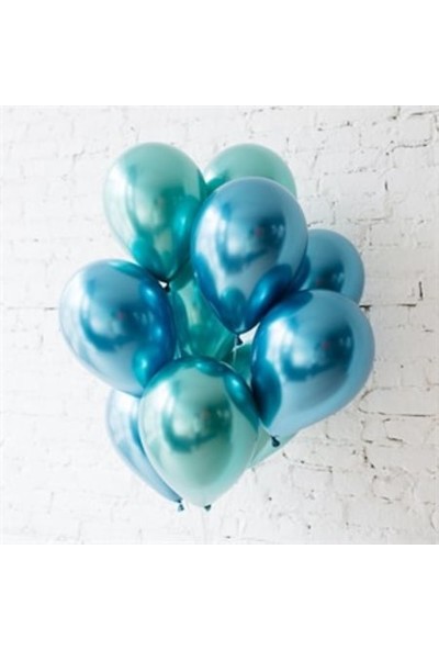 Balon Evi Balon Parti Balonu Krom Balon Mavi-Yeşil Balon 10 Adet Balon Evi Balon Parti Balonu Krom Balon Mavi-Yeşil Balon 10 Adet