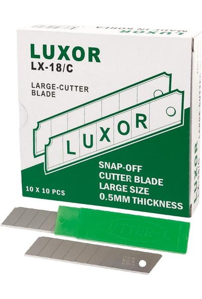 Luxor 100'lü Maket Bıçağı Falçata Yedeği Luxor 100'lü Maket Bıçağı Falçata Yedeği