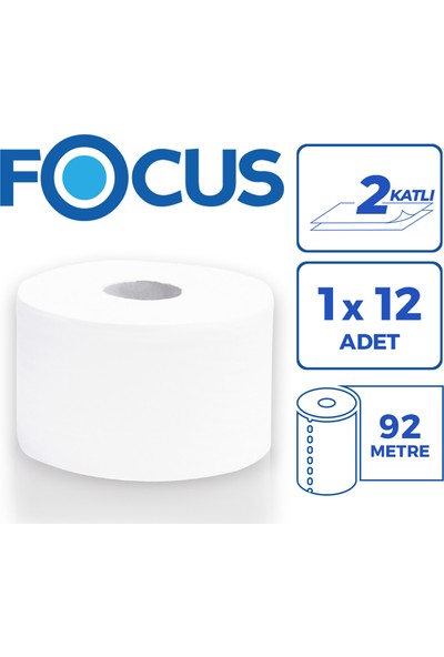 Focus Optımum Mını Jumbo Tuvalet Kağıdı 12X92 m Focus Optımum Mını Jumbo Tuvalet Kağıdı 12X92 m