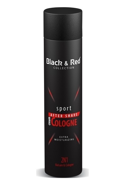 Black & Red After Shave Sport Cologne Tıraş Sonrası Krem Kolonya 300ml