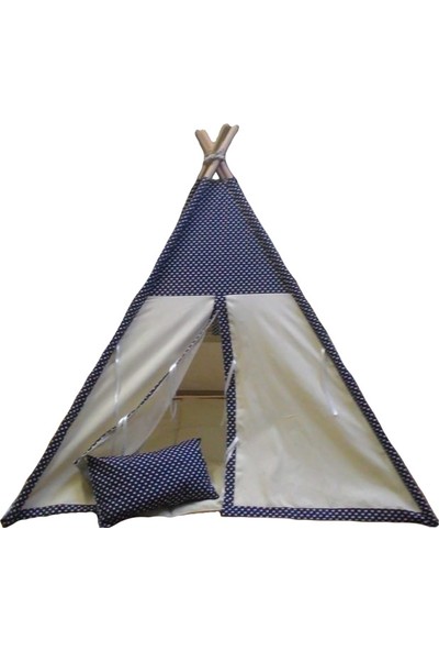 Altev Ahşap Çoçuk Çadırı Kızılderili Çadırı Oyun Evi Kamp Çadırı - Puantiyeli Altev Ahşap Çoçuk Çadırı Kızılderili Çadırı Oyun Evi Kamp Çadırı - Puantiyeli