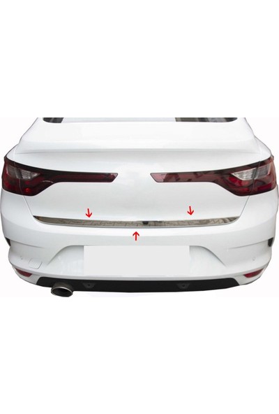 Arabamsekil Renault Megane 4 Sedan Bagaj Alt Çıtası Krom 2016 Arabamsekil Renault Megane 4 Sedan Bagaj Alt Çıtası Krom 2016