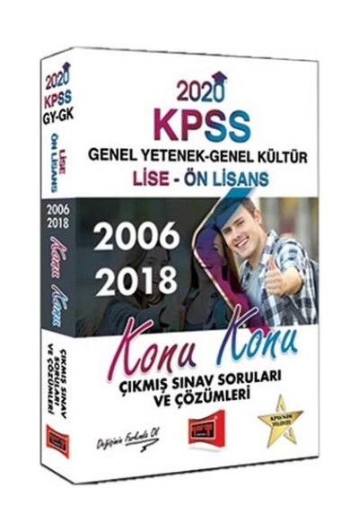Yargı Yayınevi 2020 KPSS Lise-Ön Lisans Genel Yetenek - Genel Kültür Konu Konu 2006-2018 Çıkmış Sınav Soruları ve Çözümleri Yargı Yayınevi 2020 KPSS Lise-Ön Lisans Genel Yetenek - Genel Kültür Konu Konu 2006-2018 Çıkmış Sınav Soruları ve Çözümleri