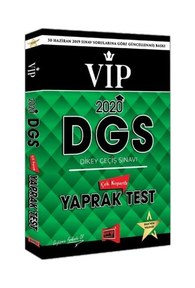 Yargı Yayınevi 2020 DGS VIP Çek Kopartlı Yaprak Test Yargı Yayınevi 2020 DGS VIP Çek Kopartlı Yaprak Test