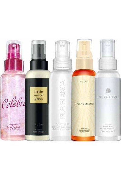 Avon 5li Vücut Sprey Seti 100mlX5 Avon 5li Vücut Sprey Seti 100mlX5