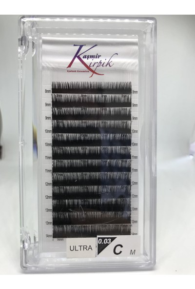 Kaşmir Kirpik Ultra 0.03 mm C Kıvrım Mix Boy Kaşmir Kirpik Ultra 0.03 mm C Kıvrım Mix Boy