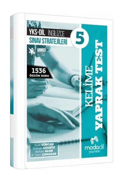 Modadil YKS-Dil İngilizce Sınav Stratejileri 5 Kelime Yaprak Test - Suat Gürcan Modadil YKS-Dil İngilizce Sınav Stratejileri 5 Kelime Yaprak Test - Suat Gürcan
