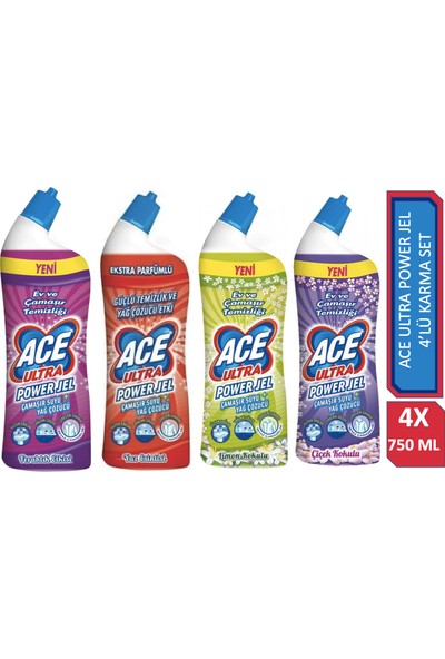 Ace Ultra Power Jel 4'lü Karma Set Ace Ultra Power Jel 4'lü Karma Set