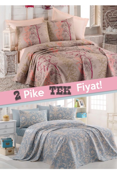 Eponj Home 2'li Pike Tek Kişilik Urla + Tuval Mavi