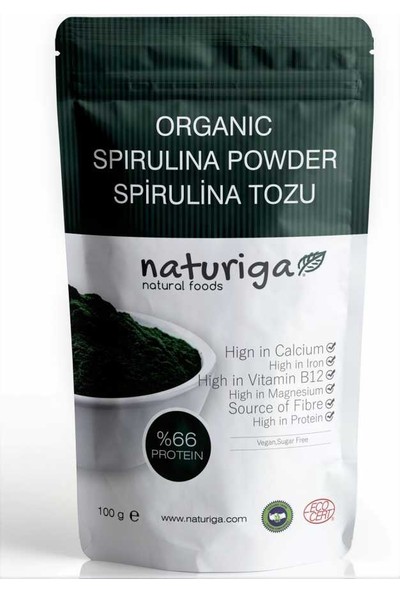 Naturiga Organik Spirulina Tozu Naturiga Organik Spirulina Tozu