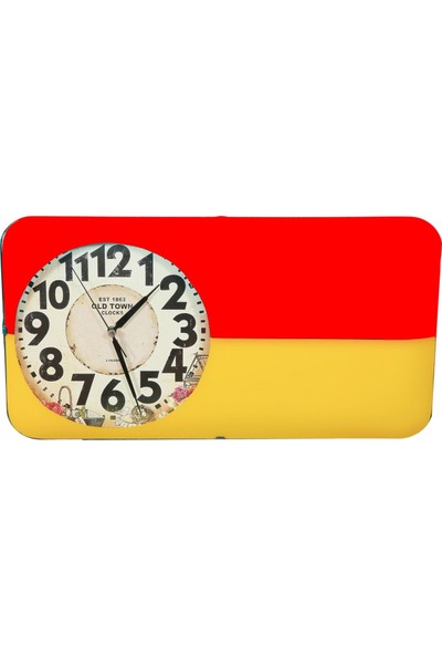 Bahattedarik Time Gold Sarı Kırmızı Taraftar Duvar Saati Bahattedarik Time Gold Sarı Kırmızı Taraftar Duvar Saati