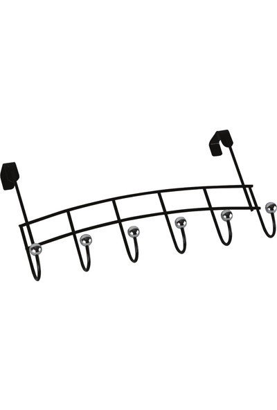 Akın Lüx 6'lı Siyah Tel Askılık