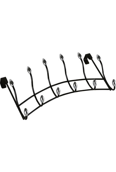 Akın Lüx 12'li Siyah Tel Askılık