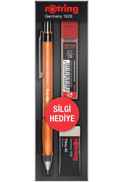 Rotring Visuclick Versatil Kalem Okul Seti Turuncu 0.7 Mm RO-VK07 Rotring Visuclick Versatil Kalem Okul Seti Turuncu 0.7 Mm RO-VK07