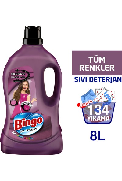 Bingo Onaran Koruma Sıvı Bakım Çamaşır Deterjanı 4 lt 2'li Bingo Onaran Koruma Sıvı Bakım Çamaşır Deterjanı 4 lt 2'li