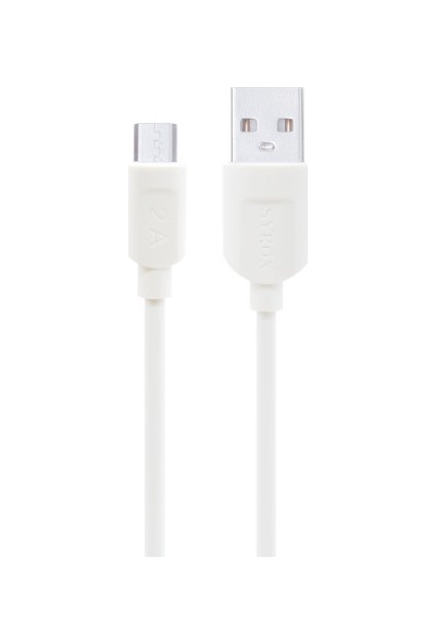 Syrox SYX-C65 Micro USB 2.0A Şarj ve Data Kablosu 1 mt