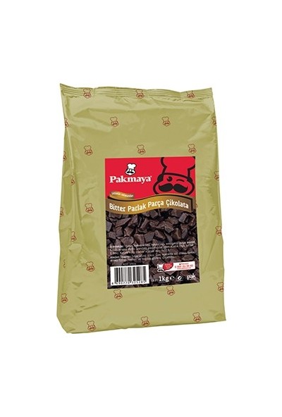 Pakmaya Chef Bitter Parlak Parça Çikolata 1 kg Pakmaya Chef Bitter Parlak Parça Çikolata 1 kg