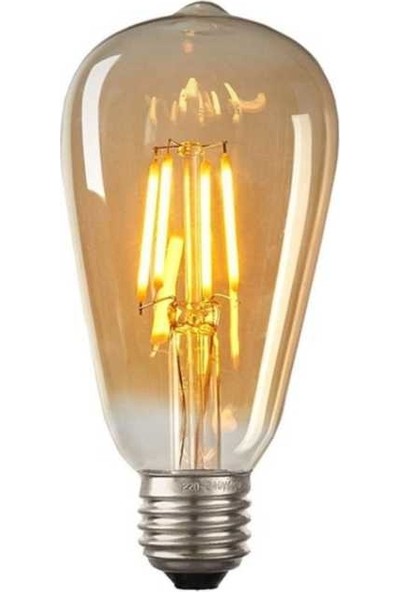 Cata CT-4284 6W E27 Amber Rustik LED Ampul 4'lü Paket