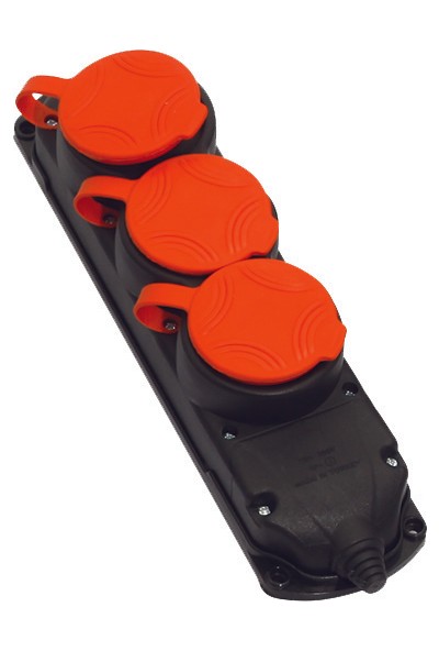 Eraplast Trifaze 3 x 25A Kauçuk 3' Lü Grup Priz