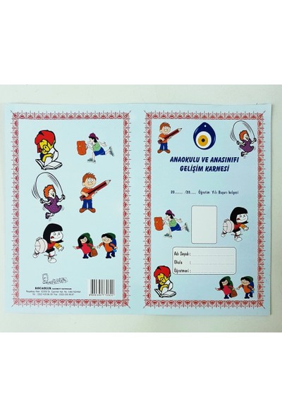 Anaokulu ve Anasınıfı Gelişim Karnesi