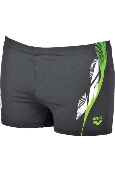 Arena M Fingerprint Short Erkek Deniz Şortu Siyah Yeşil