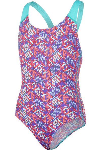 Speedo 8-07386B820 Sambeeny Allover Kız Çocuk Mayosu Speedo 8-07386B820 Sambeeny Allover Kız Çocuk Mayosu