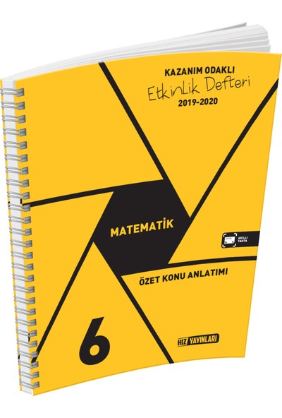 Hız Yayınları 6. Sınıf Matematik Özet Konu Anlatımlı Etkinlik Kitabı